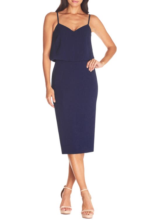 DRESS THE POPULATION Dress the Population Alondra Blouson Sheath Dress